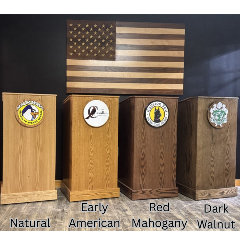 Graduate Wood Podium - Handcrafted Oak Lectern - Made in USA