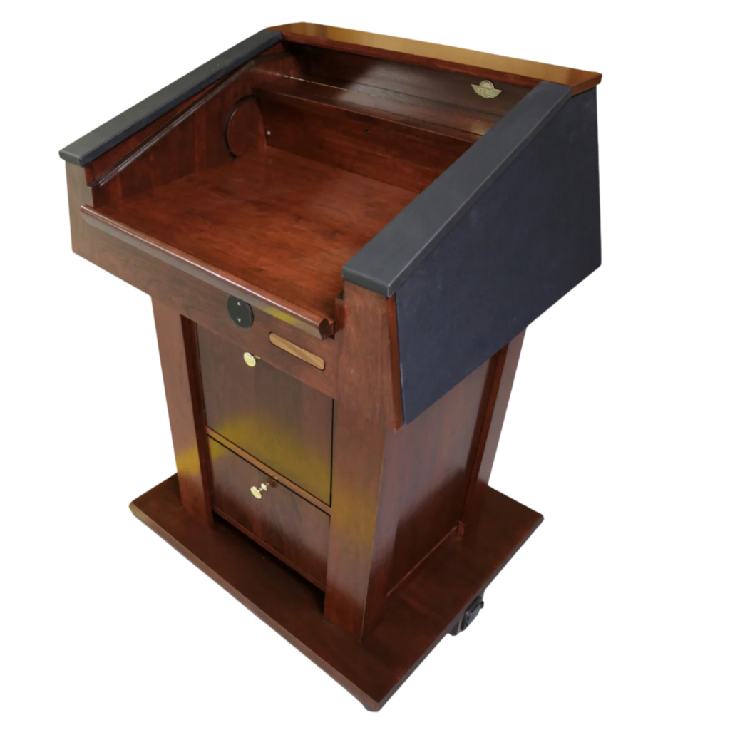 Presidential Evolution Lift™ Podium – Power Lift Sound Lectern