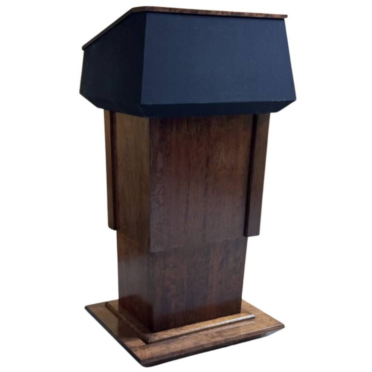 Presidential Plus Lift™ - Large Adjustable Wooden Podium