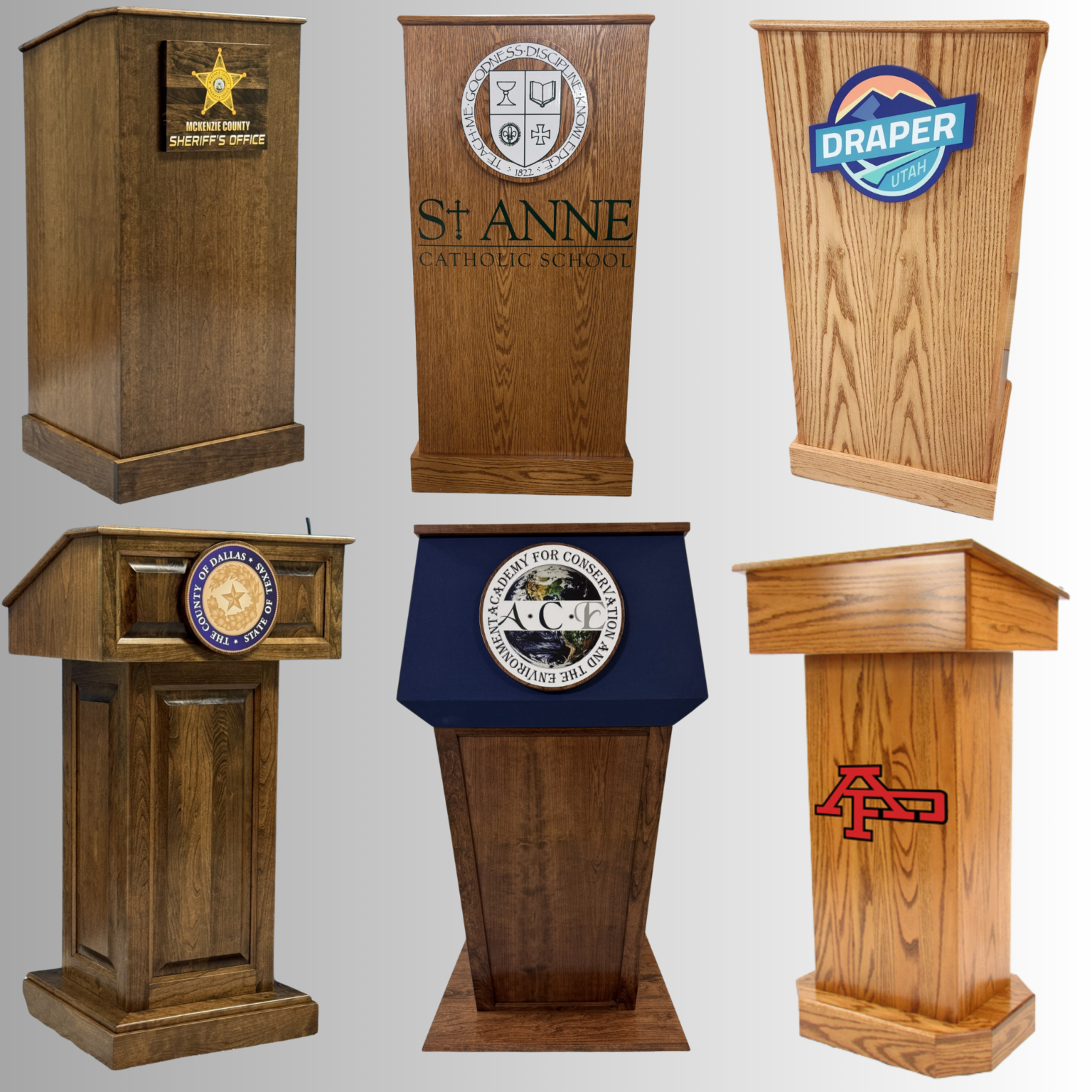 Custom Logo Plaque for Podium or Wall Display